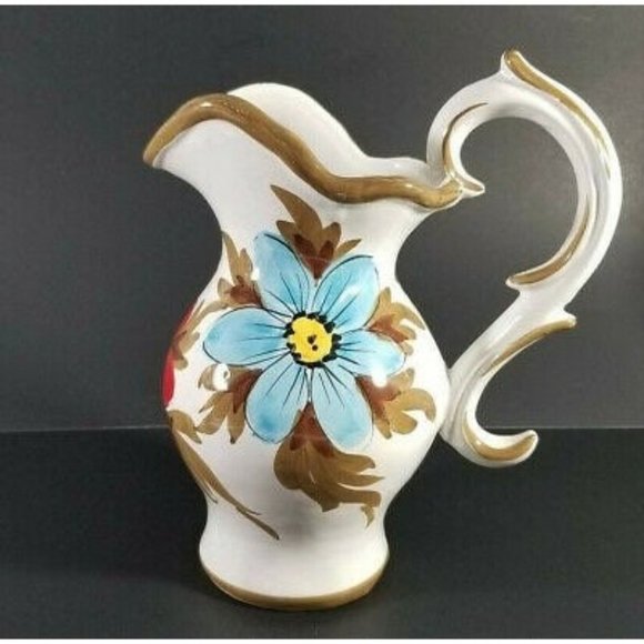 Lefton | Accents | Vintage Hand Painted Floral Italian Lefton Pottery ...